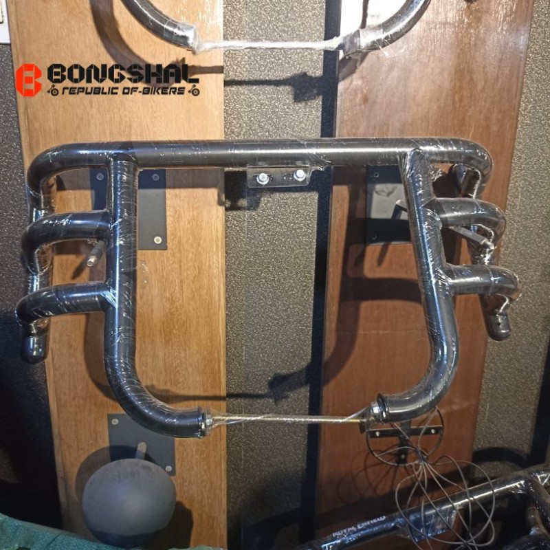 Crash Guard / Bumper 3 Pattern (Black) — Royal Enfield Classic, Bullet ...