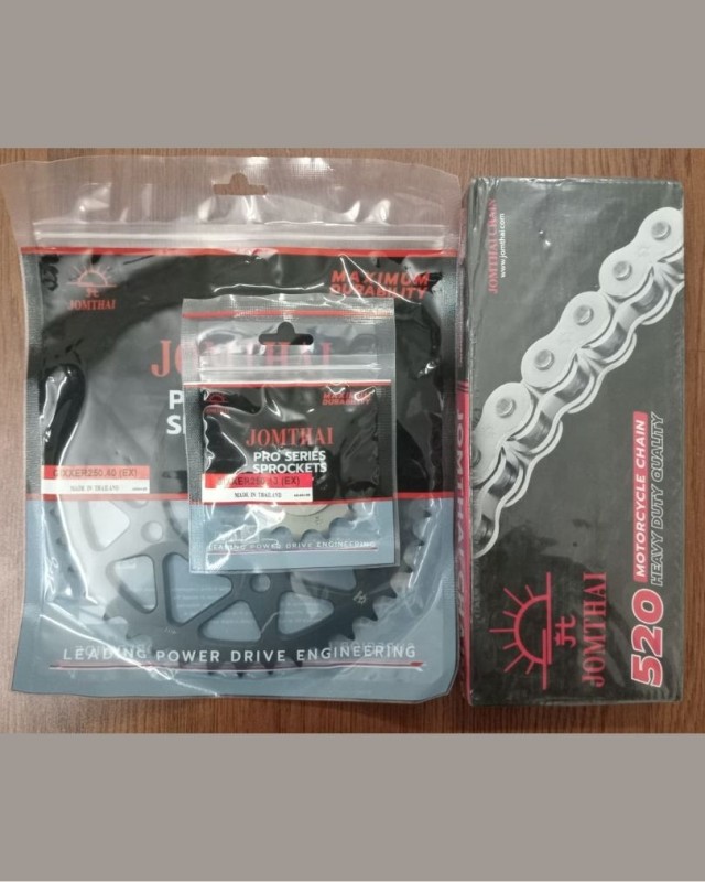 Jom Thai JT Full Chain Sprocket Set for Gixxer 250 CC